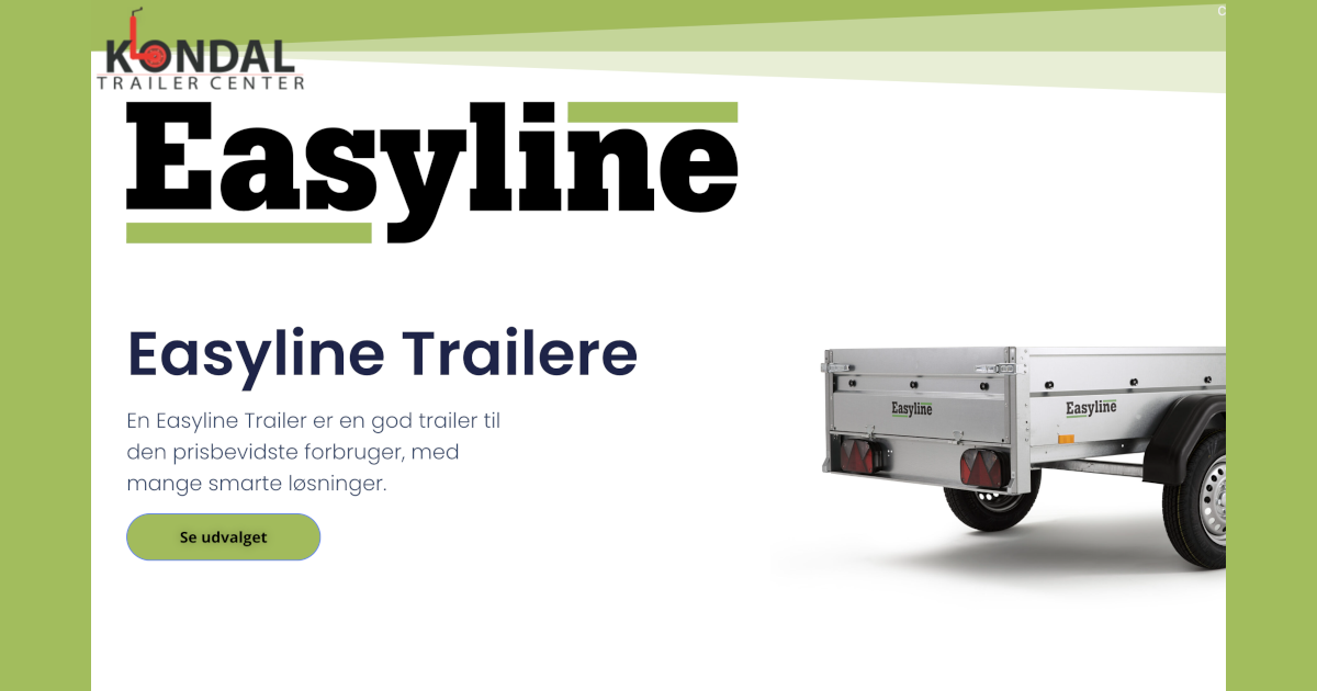 Easyline Trailer og Tilbehør på Fyn hos Kondal Trailercenter